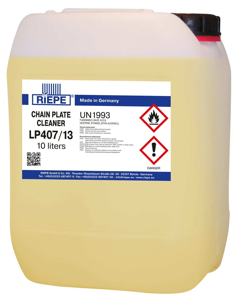 Riepe Chain Plate Cleaner LP407/13 10L (2.64 gal.) - Adwood